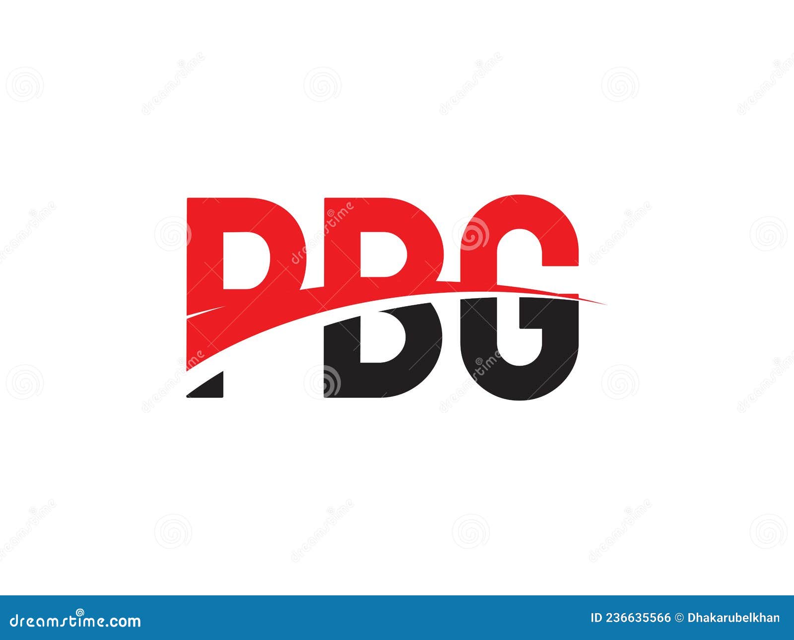 PBG Letter Initial Logo Design Vector Illustration Stock Vector ...