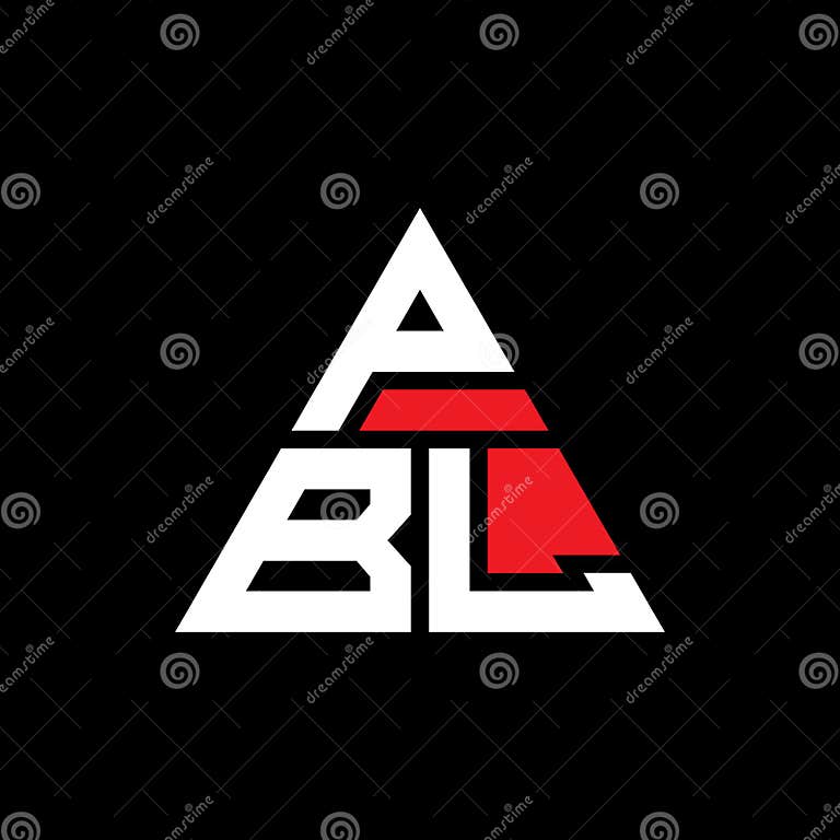 PBL Triangle Letter Logo Design with Triangle Shape. PBL Triangle Logo ...