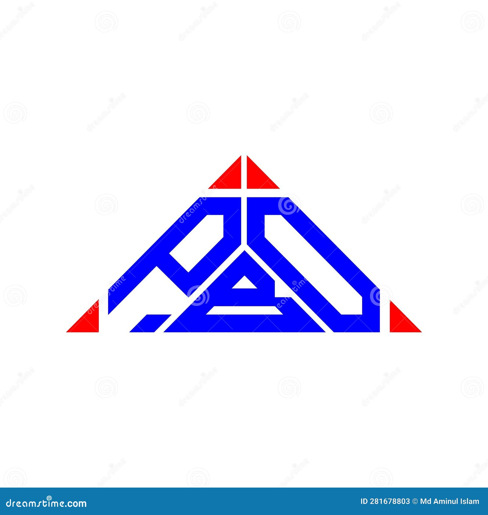 PBO Letter Logo Creative Design with Vector Graphic, PBO Stock Vector ...