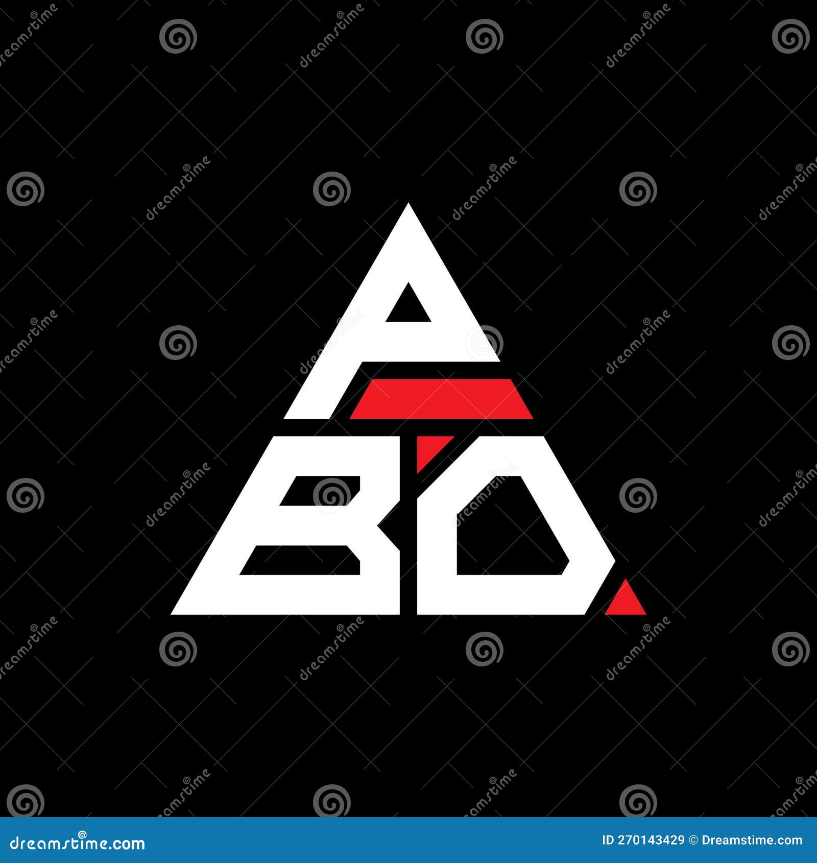 PBO Triangle Letter Logo Design with Triangle Shape. PBO Triangle Logo ...