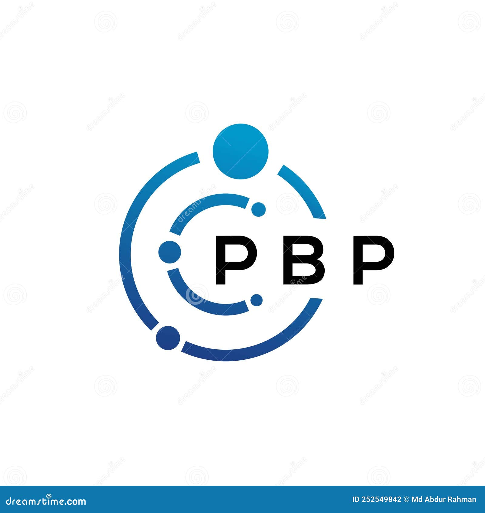 PBP Letter Technology Logo Design On White Background. PBP Creative ...