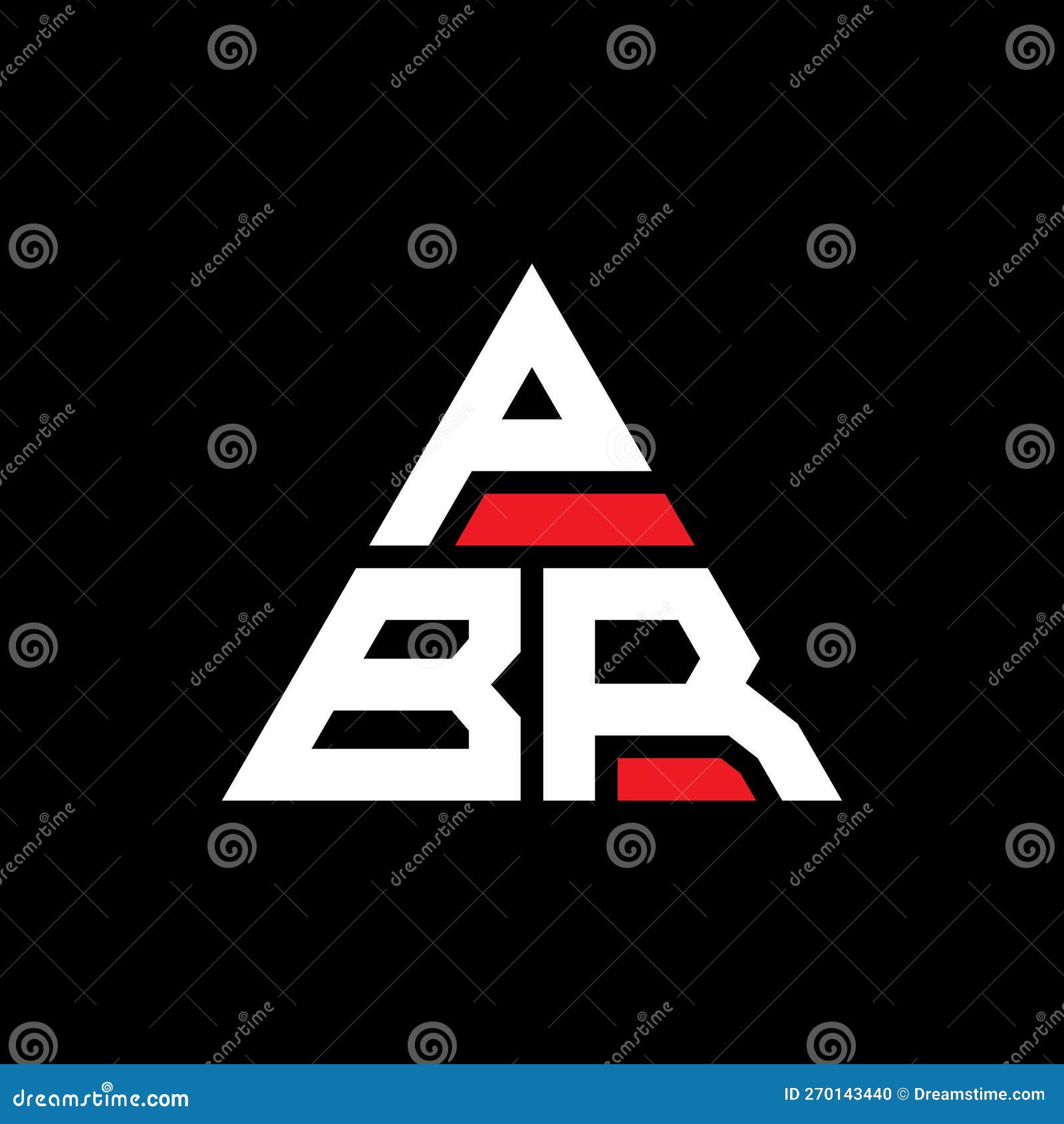 PBR Triangle Letter Logo Design with Triangle Shape. PBR Triangle Logo ...