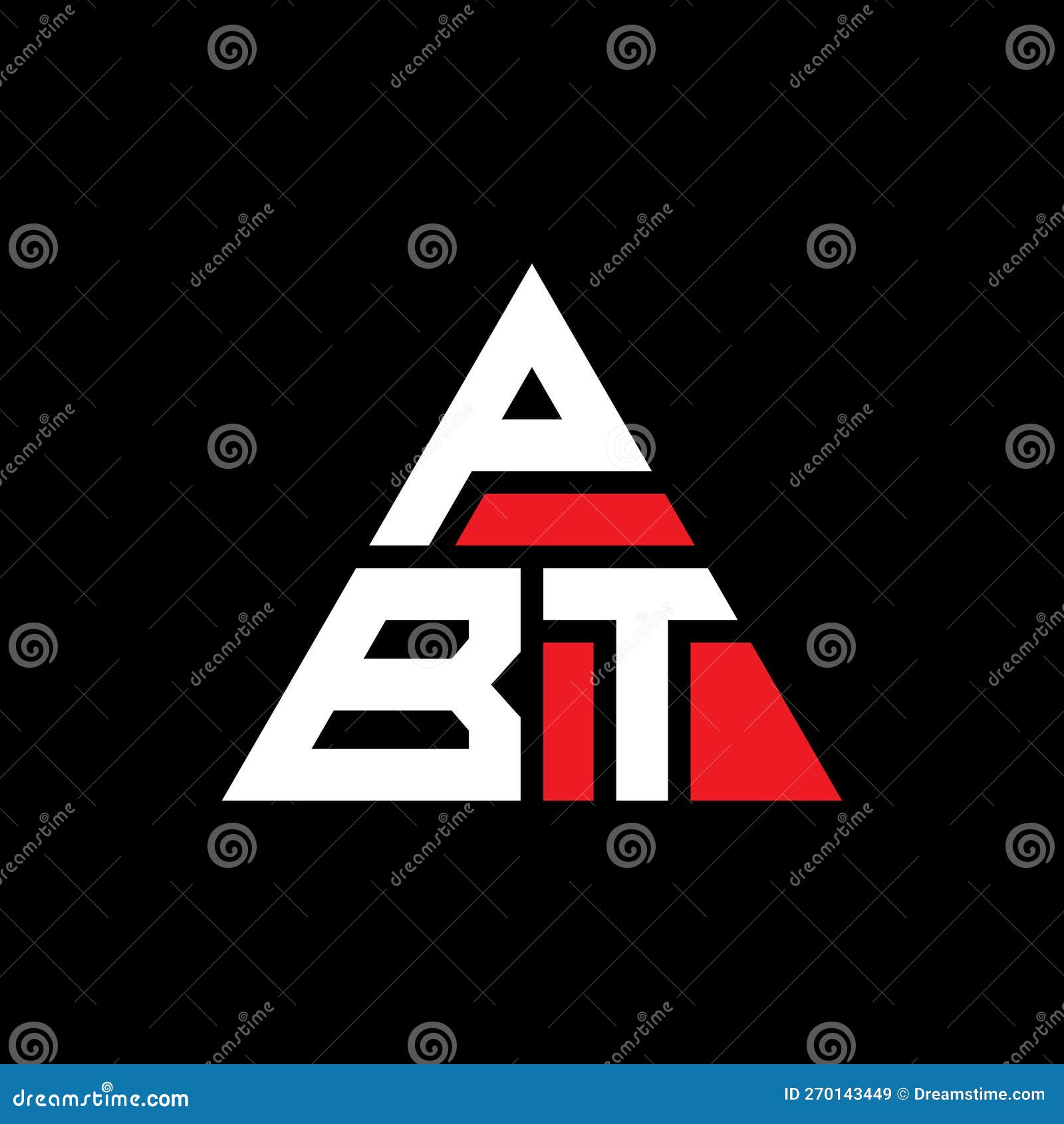 PBT Triangle Letter Logo Design with Triangle Shape. PBT Triangle Logo ...