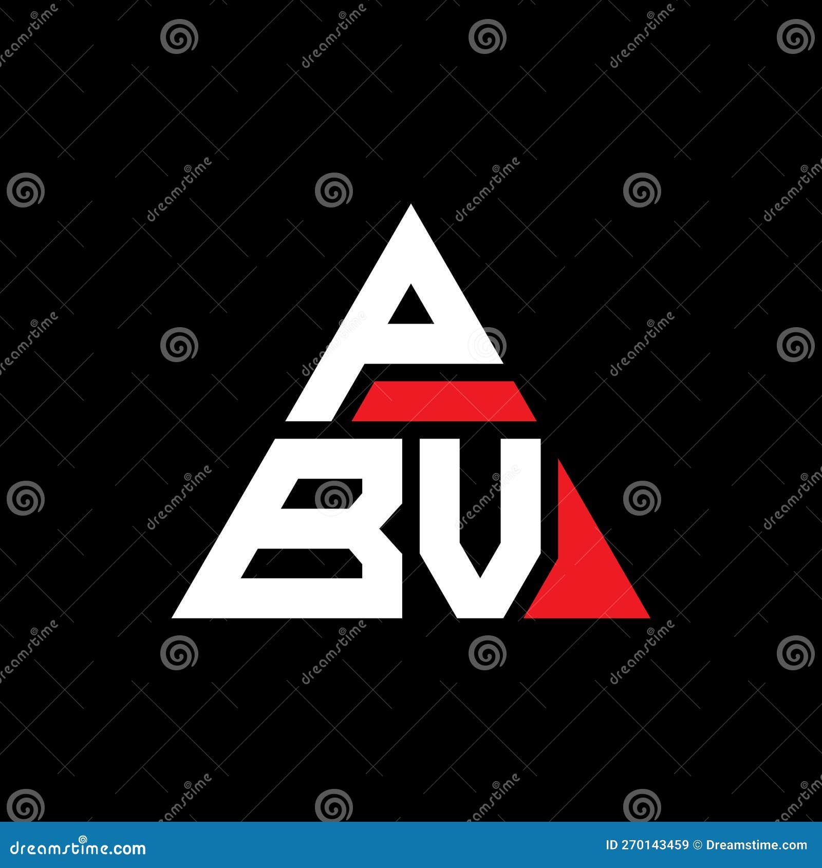 PBV Triangle Letter Logo Design with Triangle Shape. PBV Triangle Logo ...