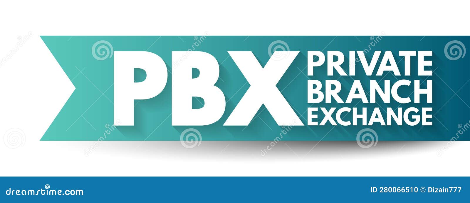 PBX, Private Branch Exchange. Concept With Keywords, Letters And Icons ...
