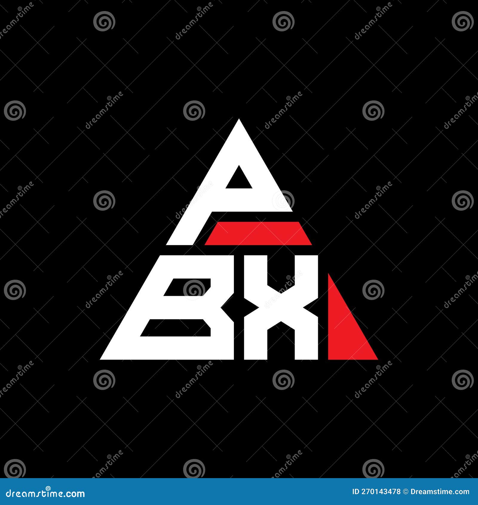 PBX Triangle Letter Logo Design with Triangle Shape. PBX Triangle Logo ...