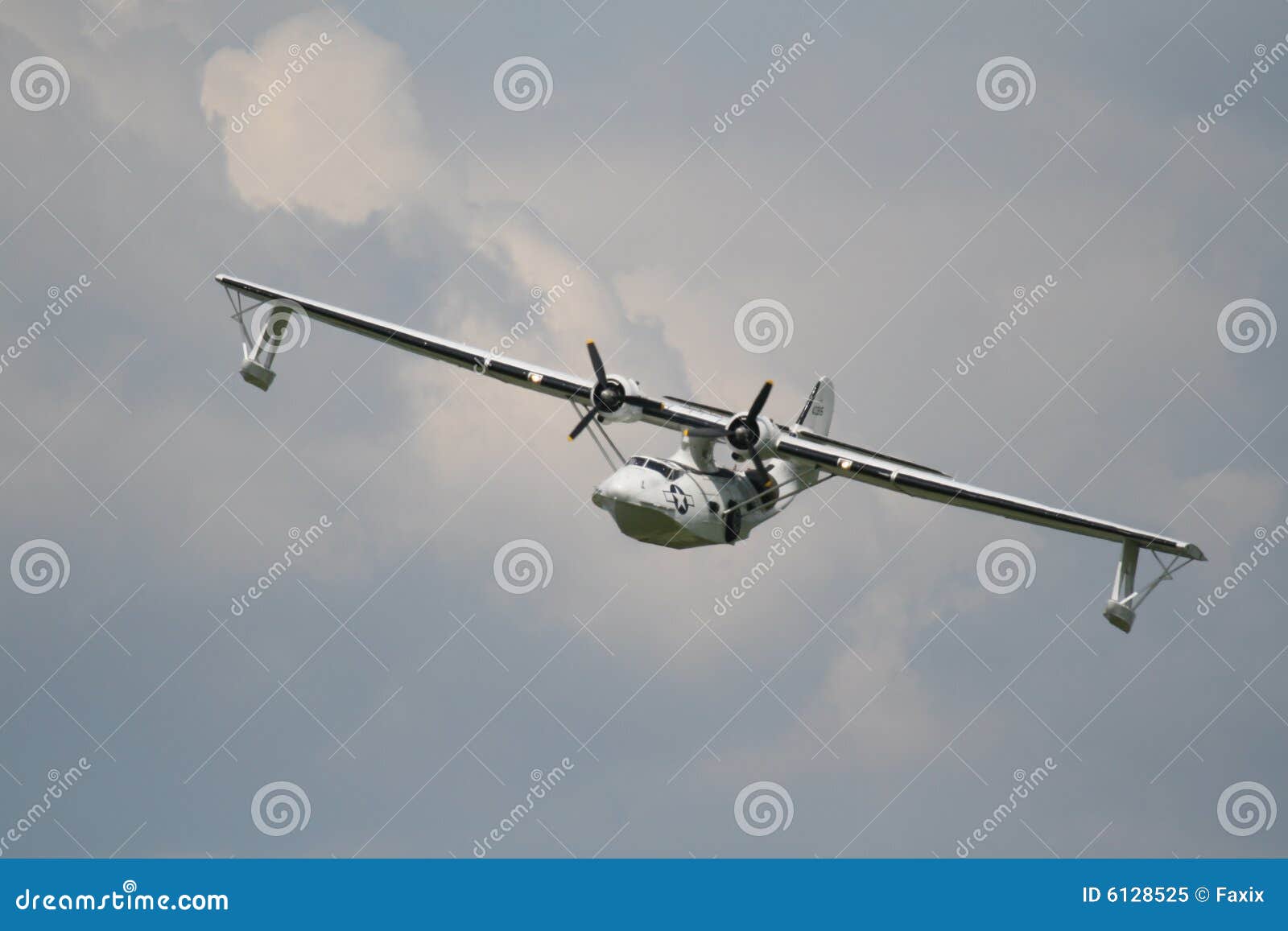PBY Catalina - flying boat stock image. Image of clouds - 6128525