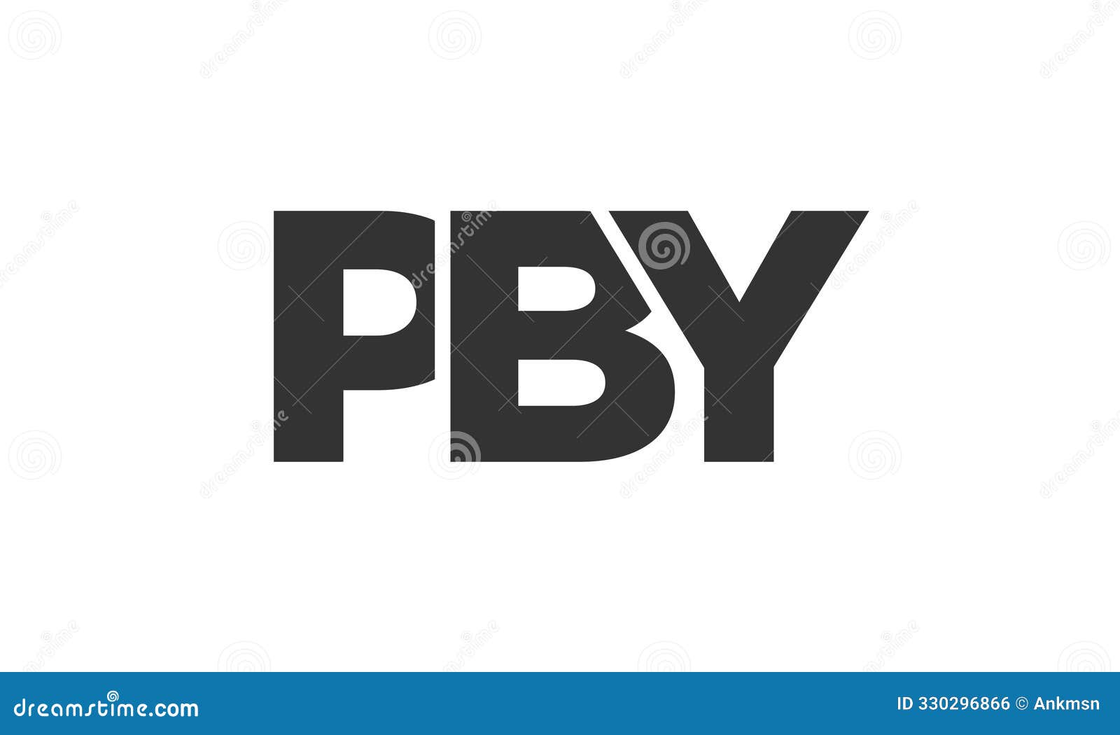 PBY Logo Design Template With Strong And Modern Bold Text. Initial ...