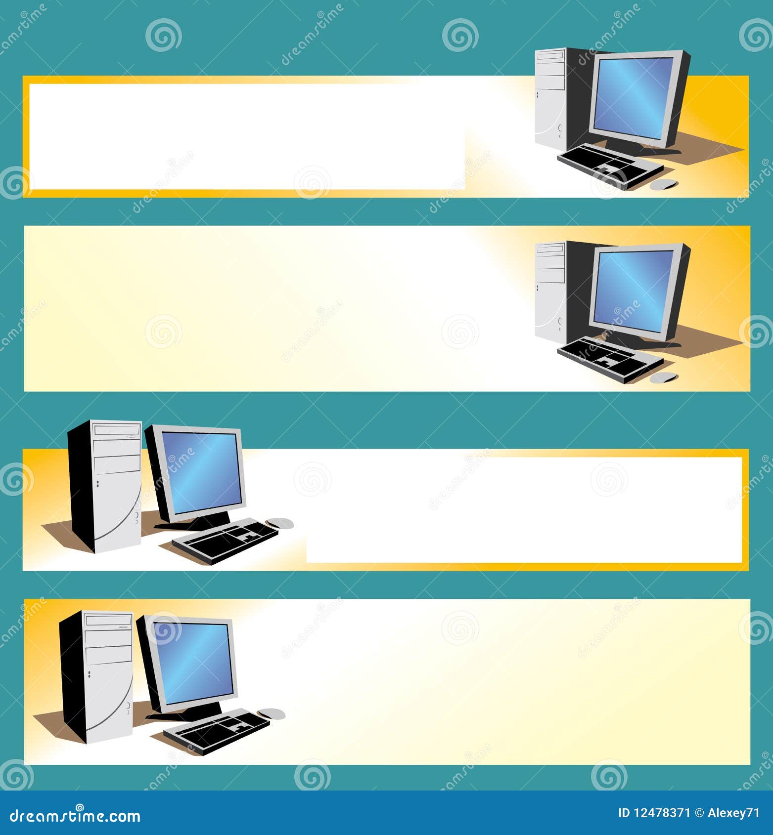 PC banner stock illustration. Illustration of background - 12478371