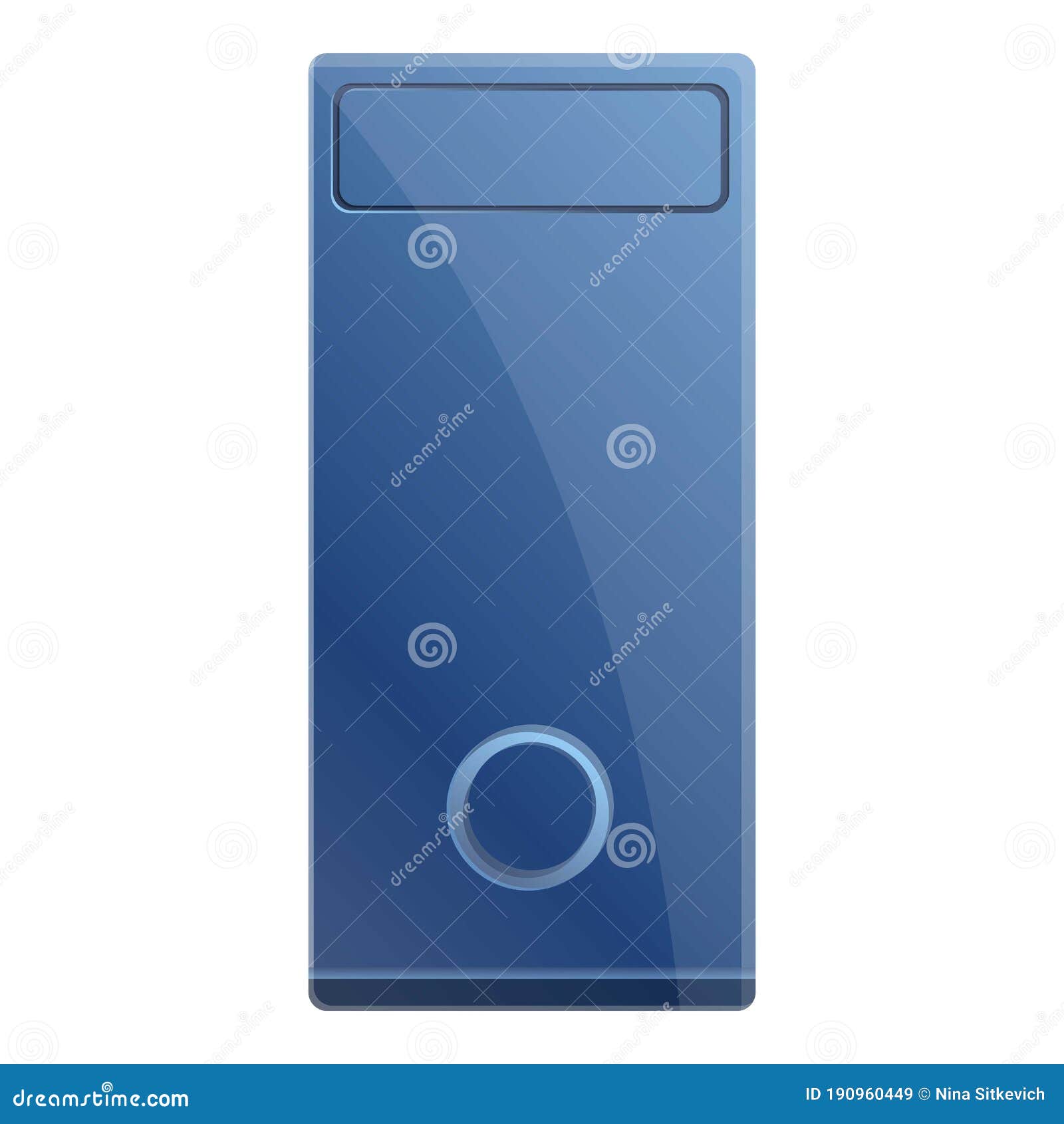 Pc box icon, cartoon style stock vector. Illustration of minimal ...