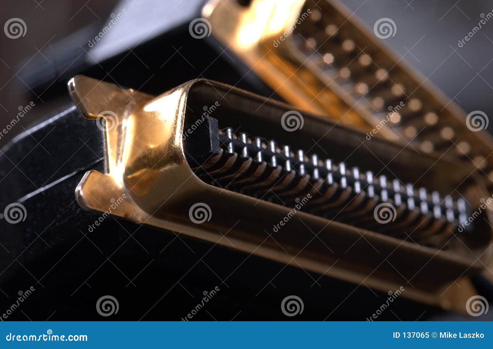 PC Cable stock image. Image of output, connectors, black - 137065