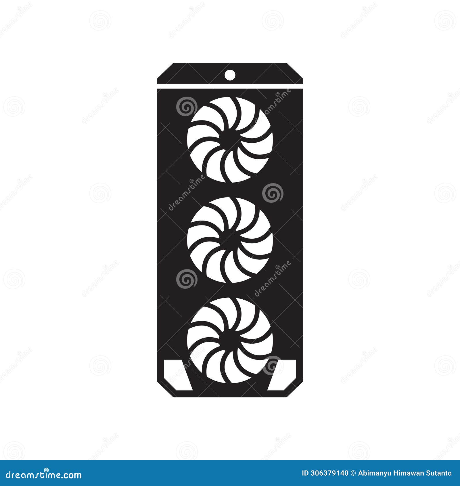 Pc case icon vector stock vector. Illustration of hardware - 306379140