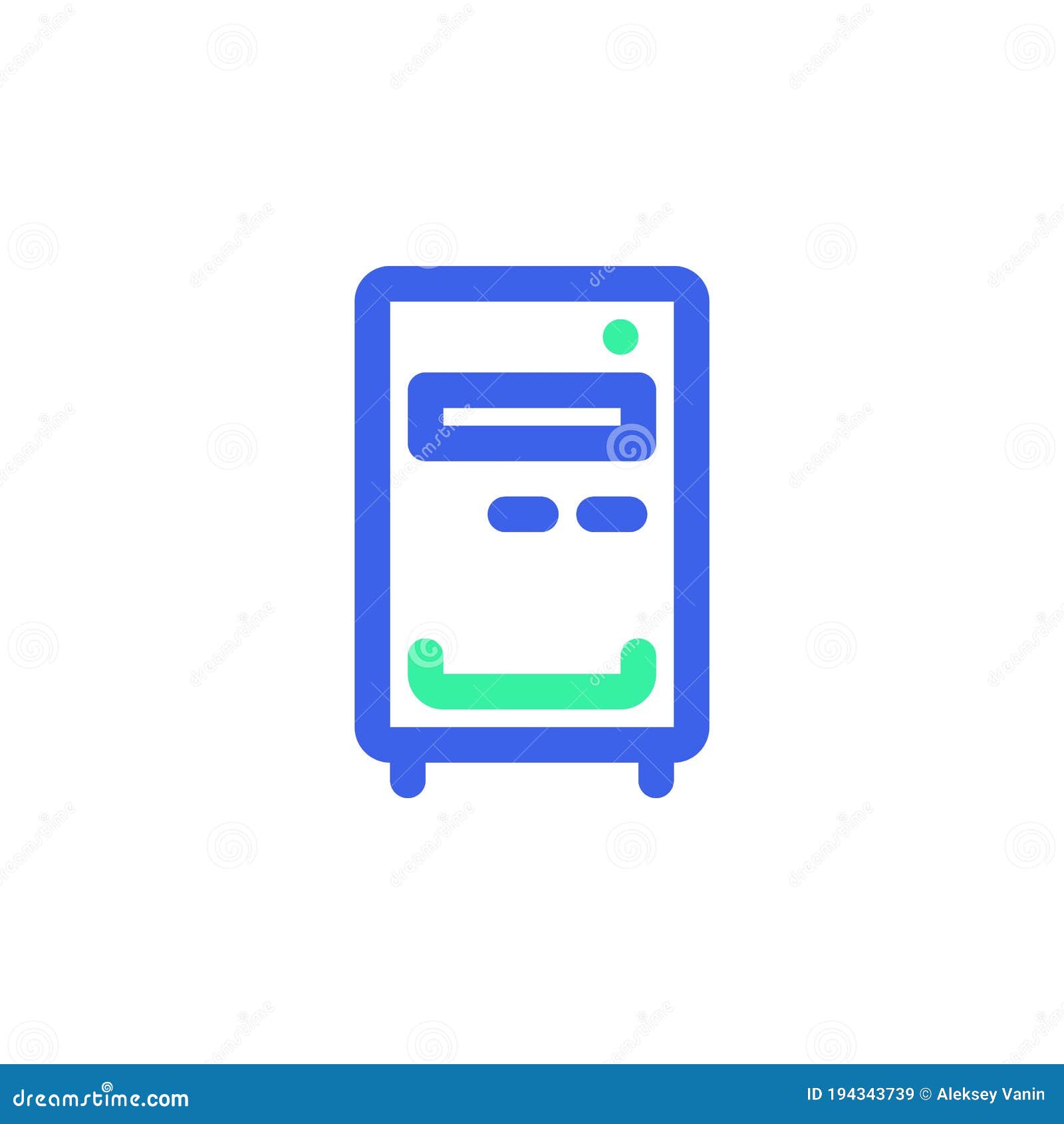 PC Case, Workstation Line Icon Stock Vector - Illustration of logo ...