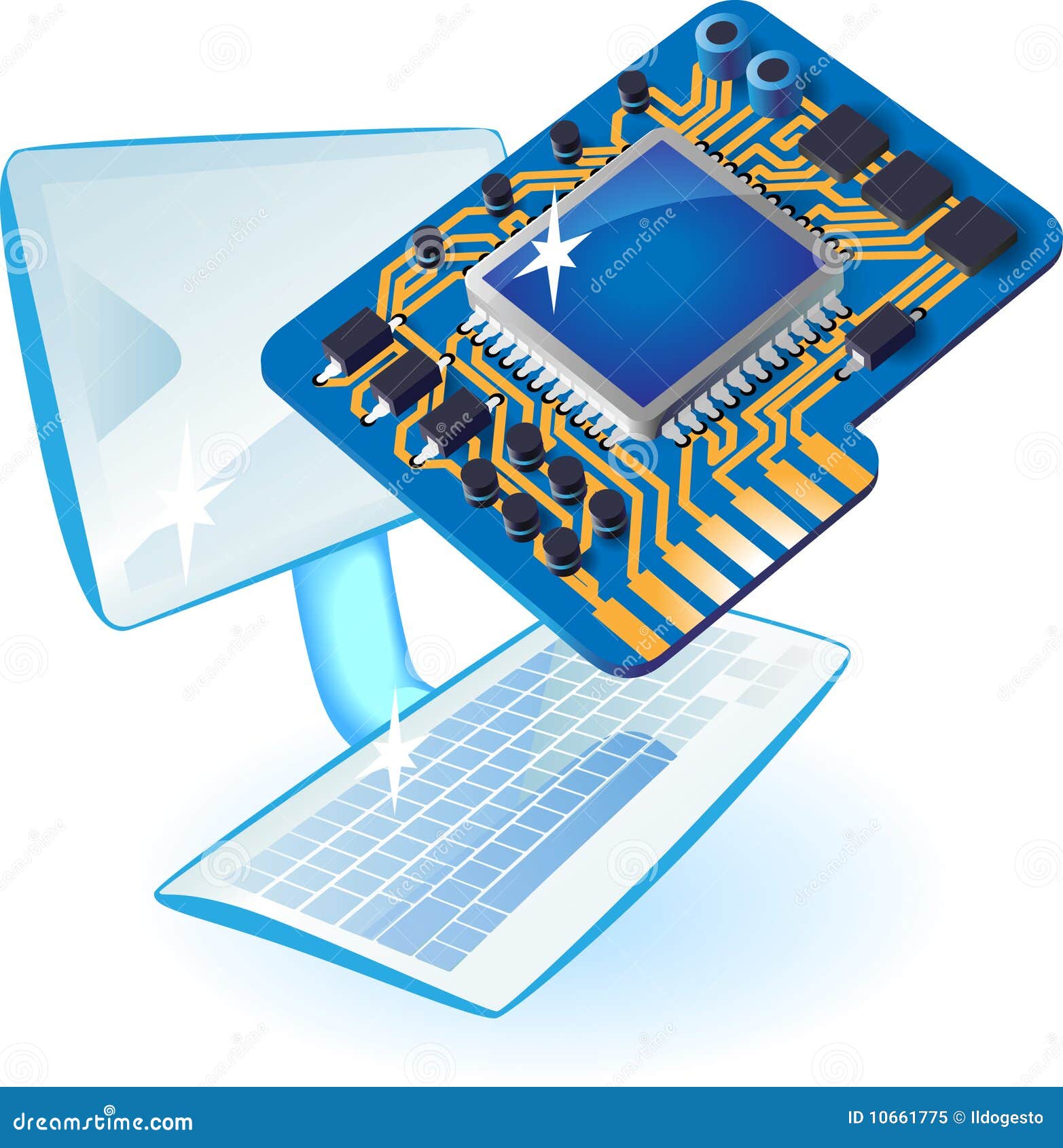 Chipset Ilustraciones Stock, Vectores, Y Clipart – (439 Ilustraciones ...