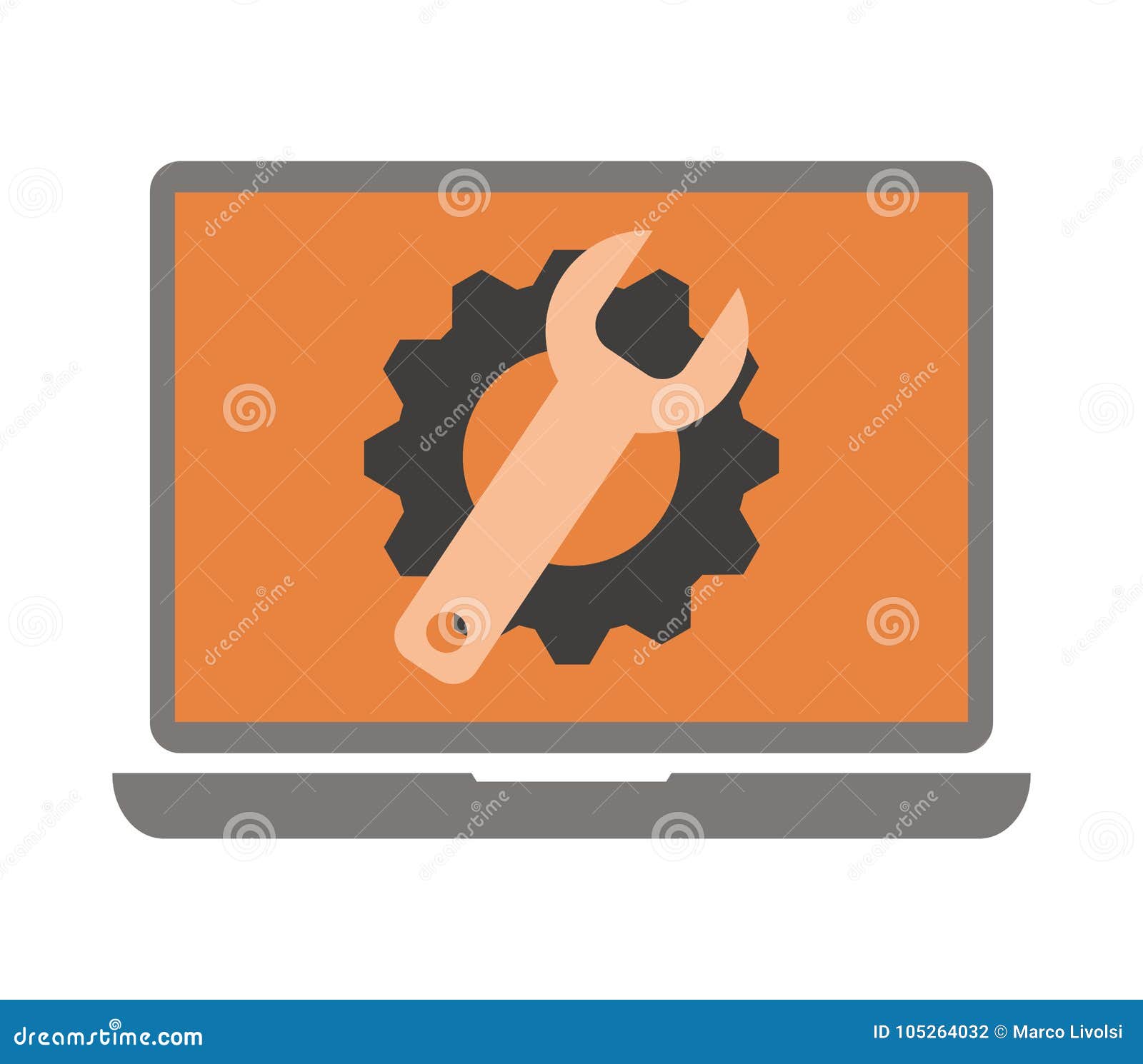 Pc configuration stock vector. Illustration of install - 105264032