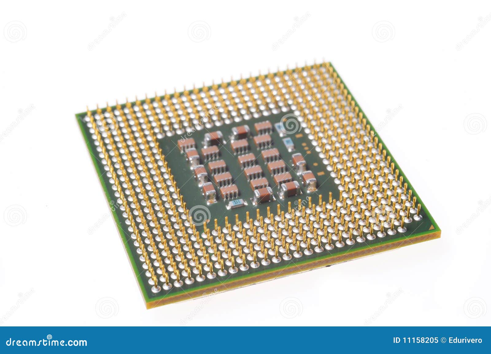 PC CPU Chip stock image. Image of mother, industry, equipment - 11158205