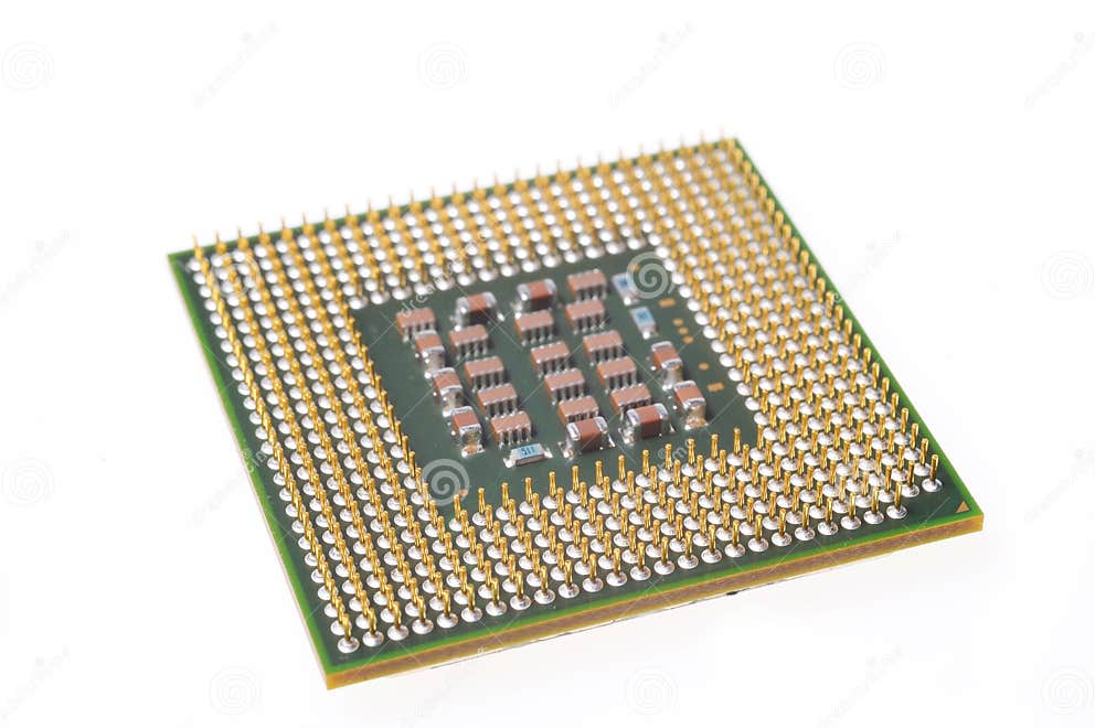 PC CPU Chip stock image. Image of mother, industry, equipment - 11158205