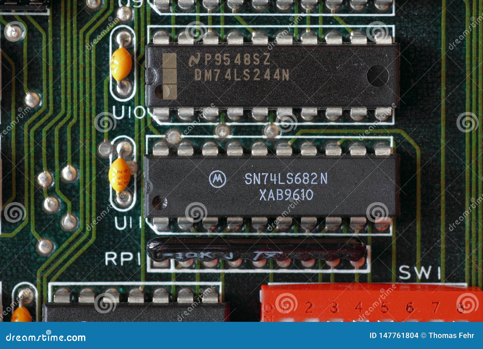 PC device onboard stock photo. Image of mainboard, data - 147761804