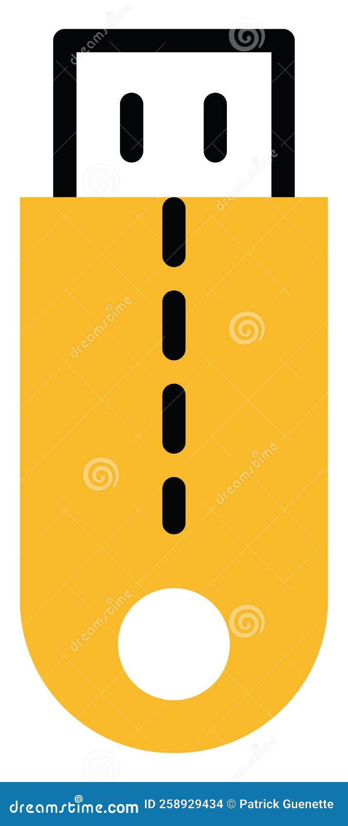 PC Flashdrive, icon stock vector. Illustration of vector - 258929434