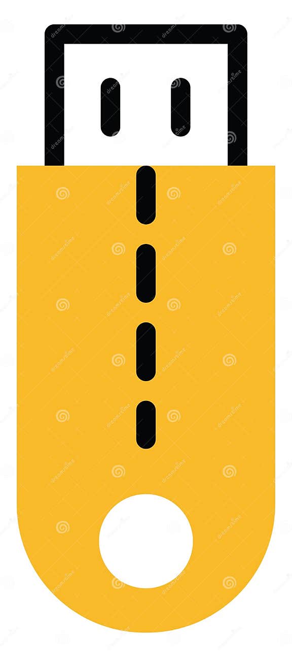 PC Flashdrive, icon stock vector. Illustration of vector - 258929434