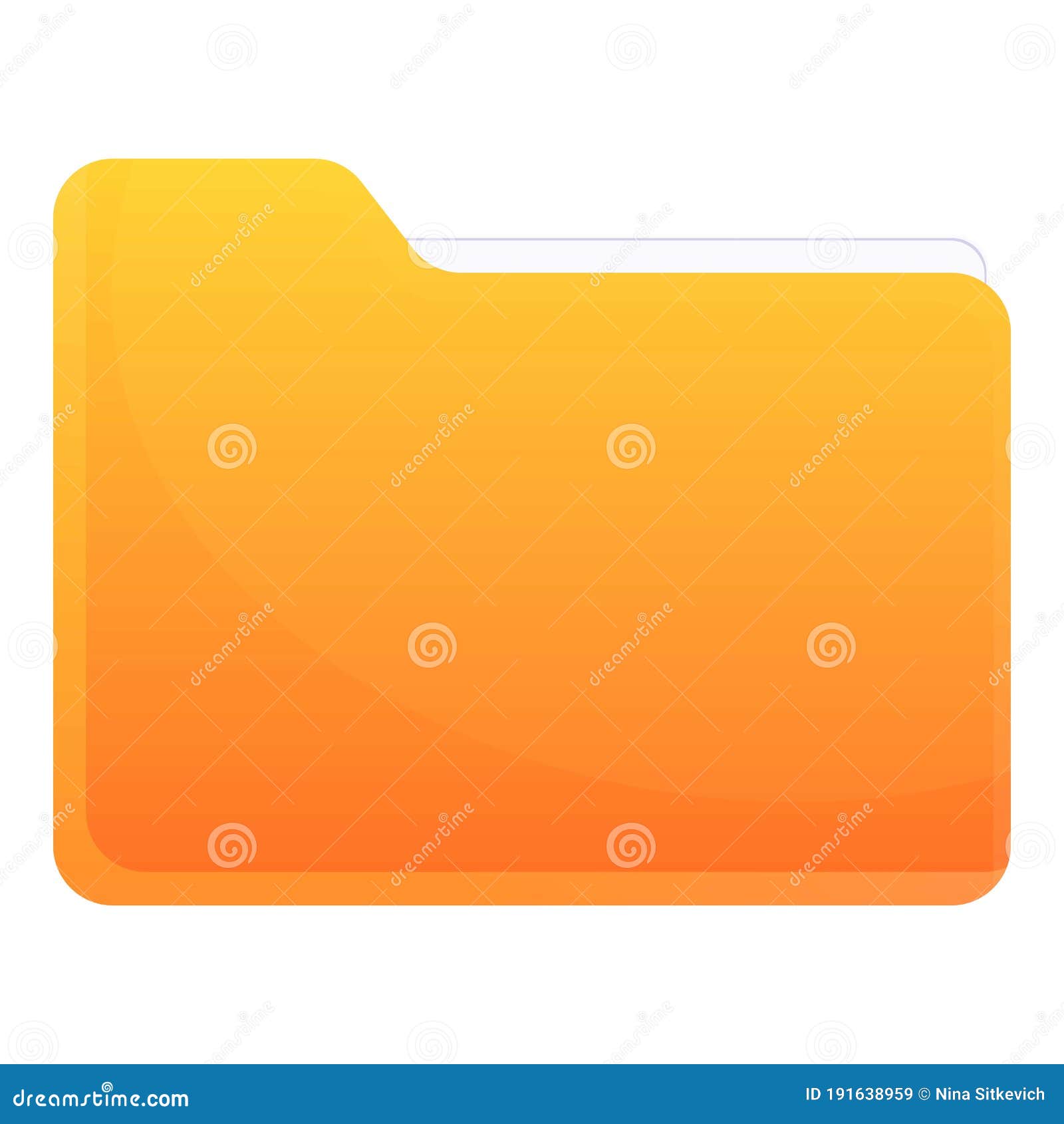 Pc Folder Document Icon, Cartoon Style Stock Vector - Illustration of ...