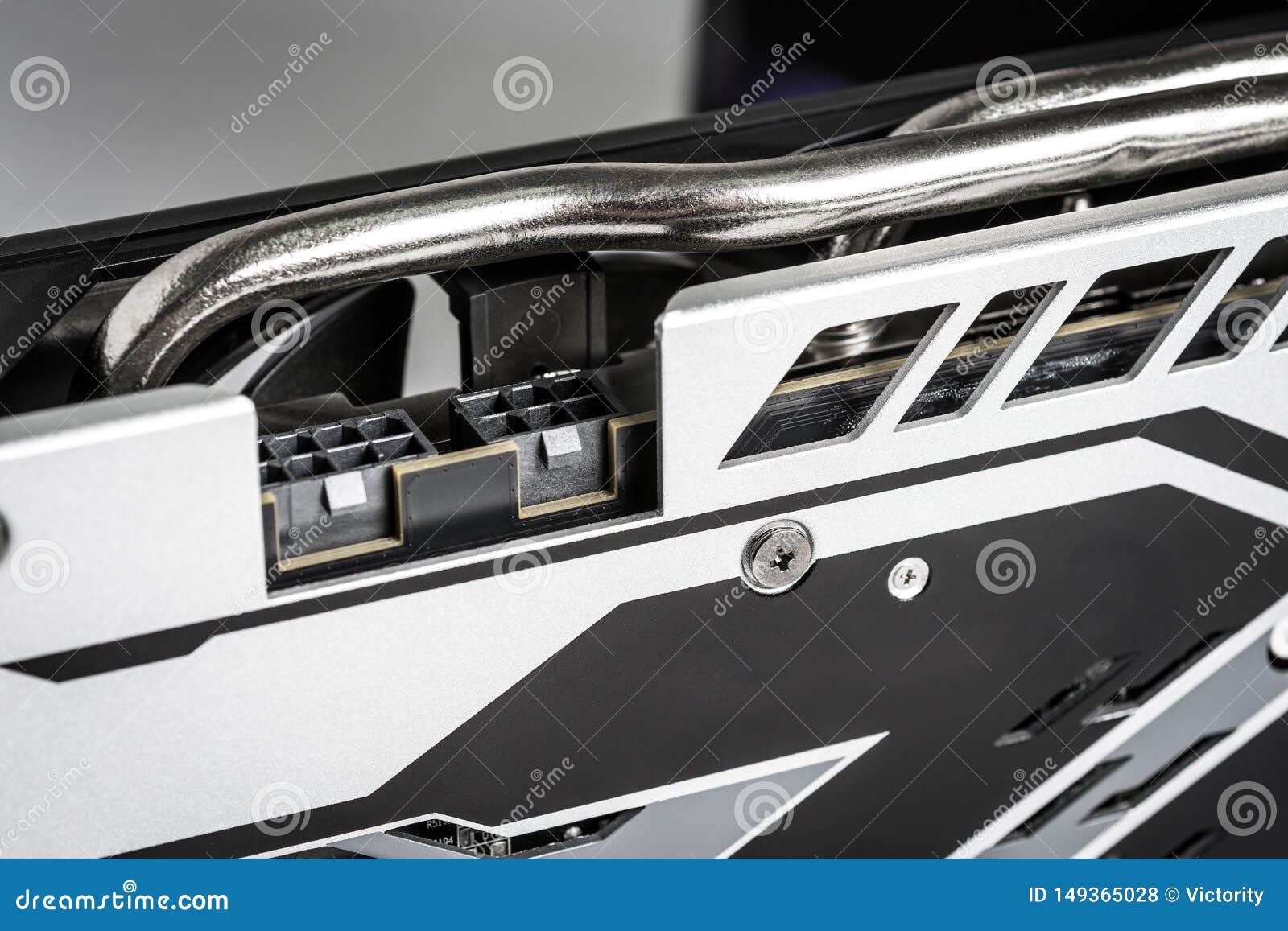 PC Gaming Graphic Card with 8 Pin and 6 Pin Power Connectors Stock ...