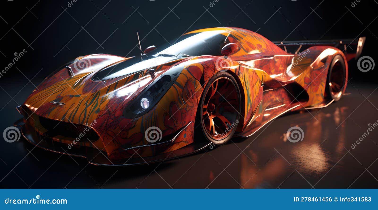 PC Gaming Racing Game Create a Custom Car with Wings Generative AI ...