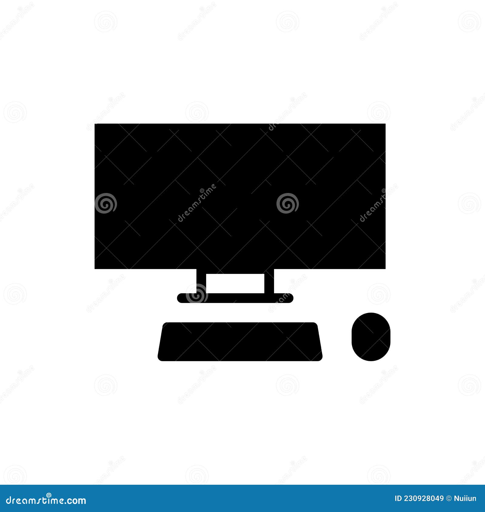 Pc Icon, Computer Icon Vector Illustration Stock Vector - Illustration ...