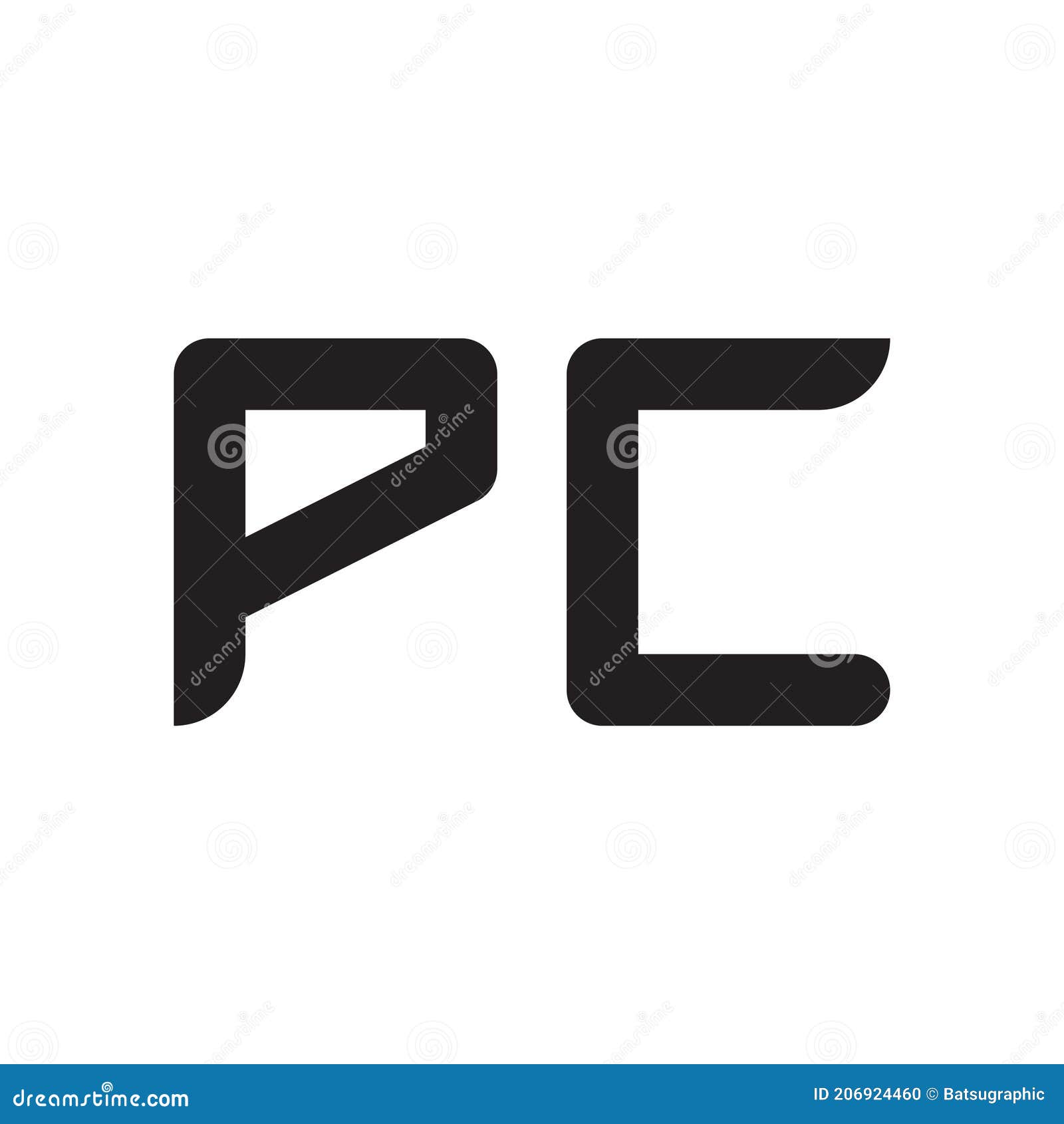 Pc Initial Letter Vector Logo Icon Stock Vector - Illustration of ...