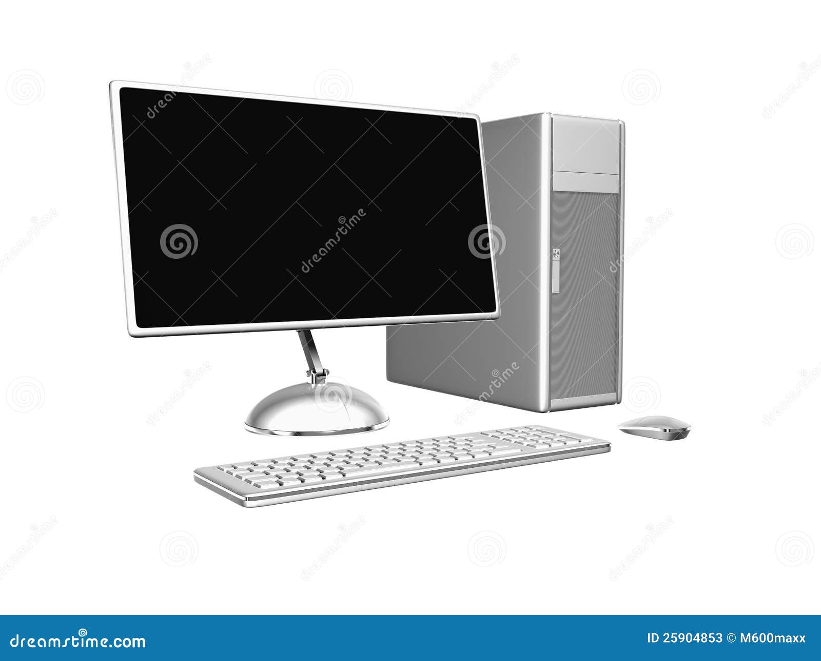 Pc isolated stock illustration. Illustration of vertical - 25904853