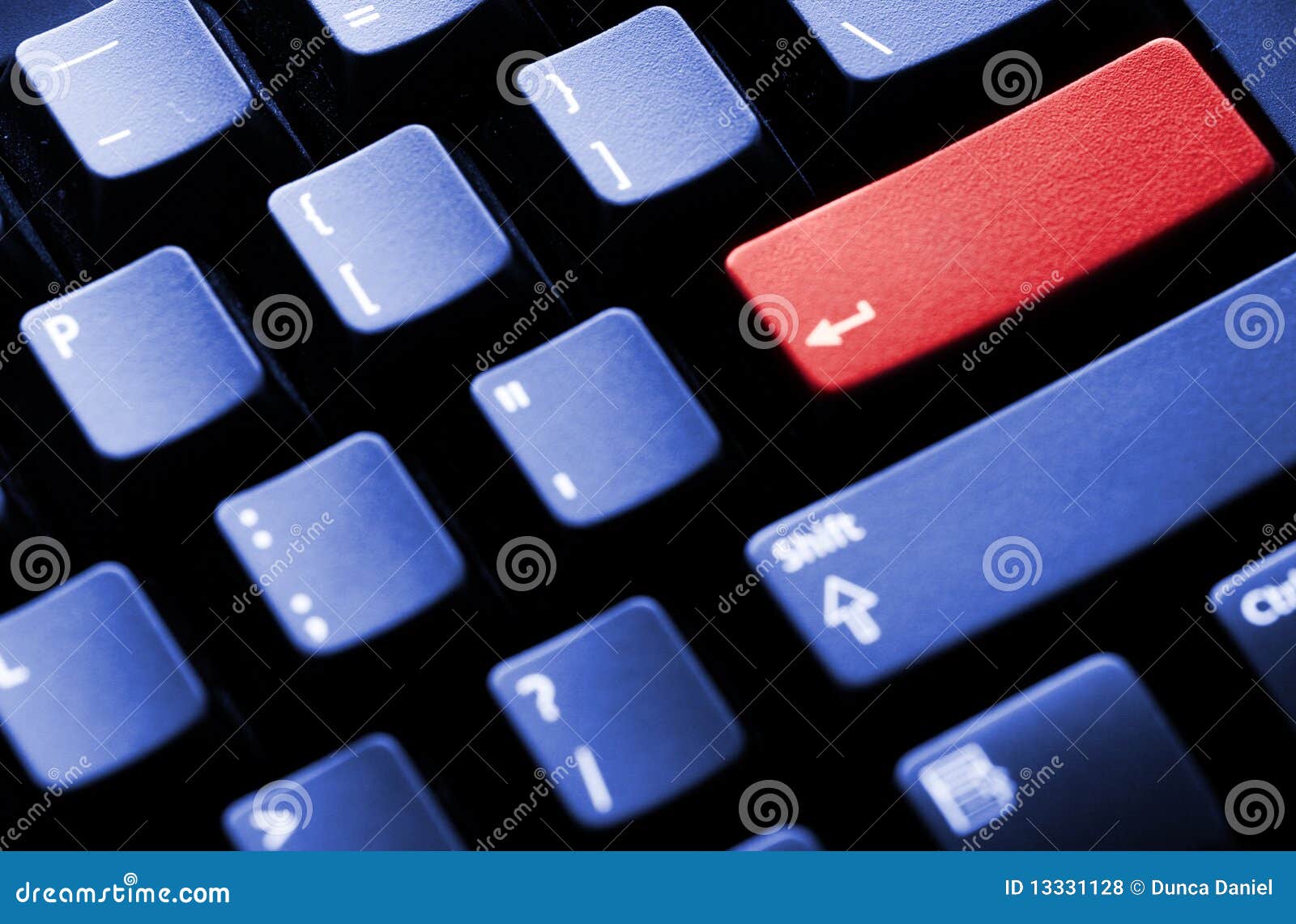 PC Keyboard with Blank Enter Key Isolated Stock Photo - Image of ...