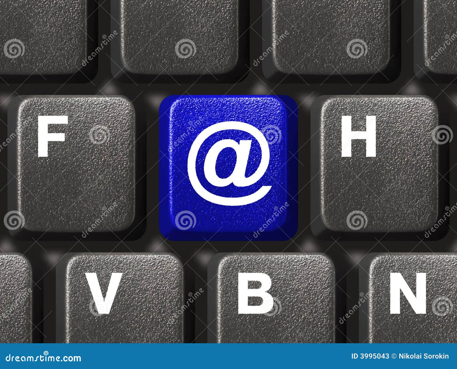 PC Keyboard with E-mail Key Stock Image - Image of business, greeting ...