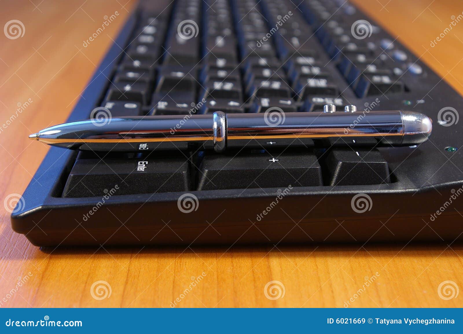 PC keyboard and pen stock image. Image of instrument, internet - 6021669