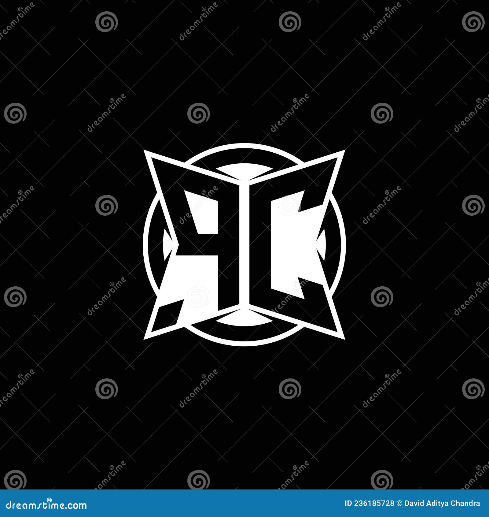 PC Logo Monogram Design Template Stock Vector - Illustration of minimal ...