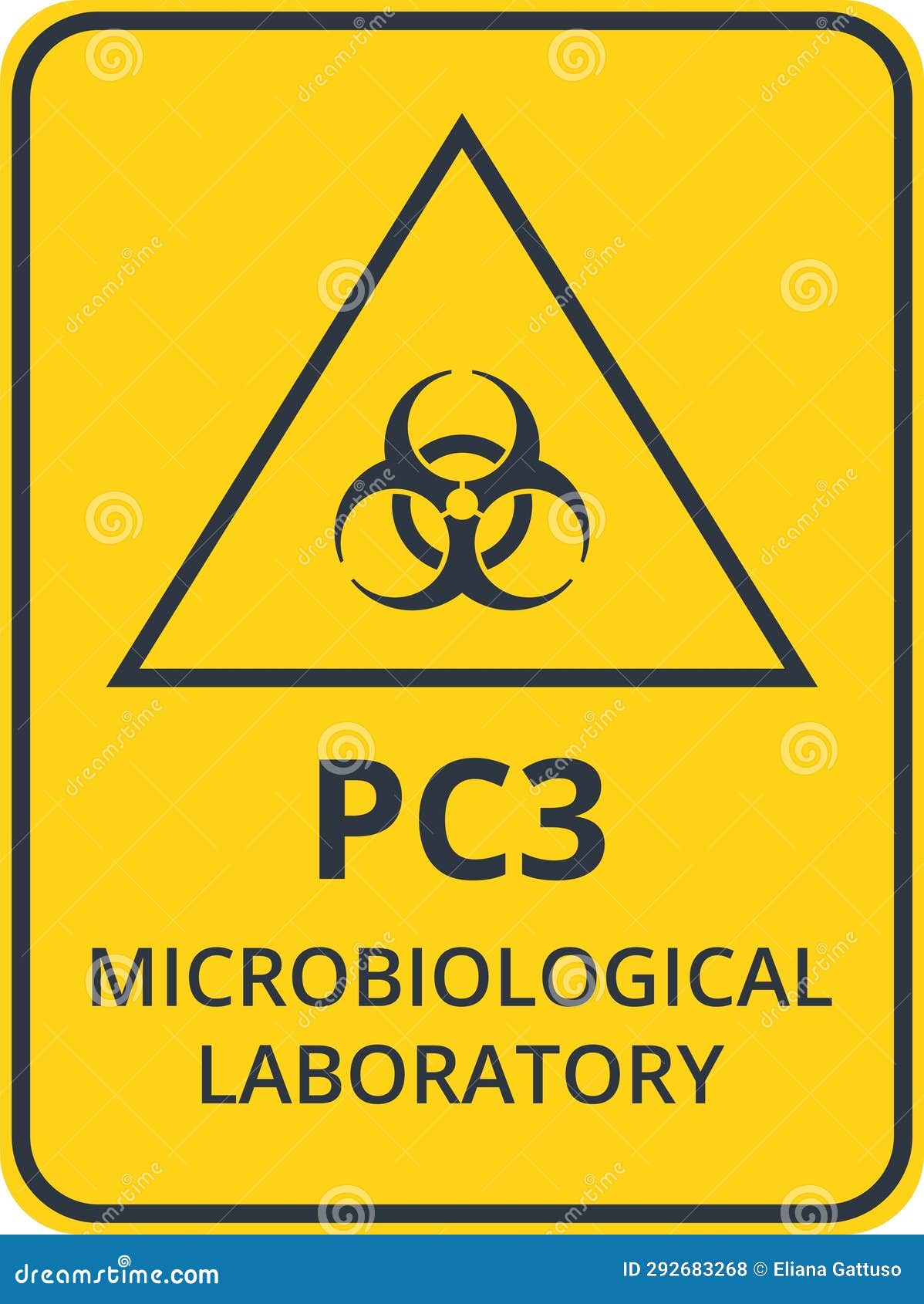 PC3 Microbiological Laboratory Symbol Stock Vector - Illustration of ...