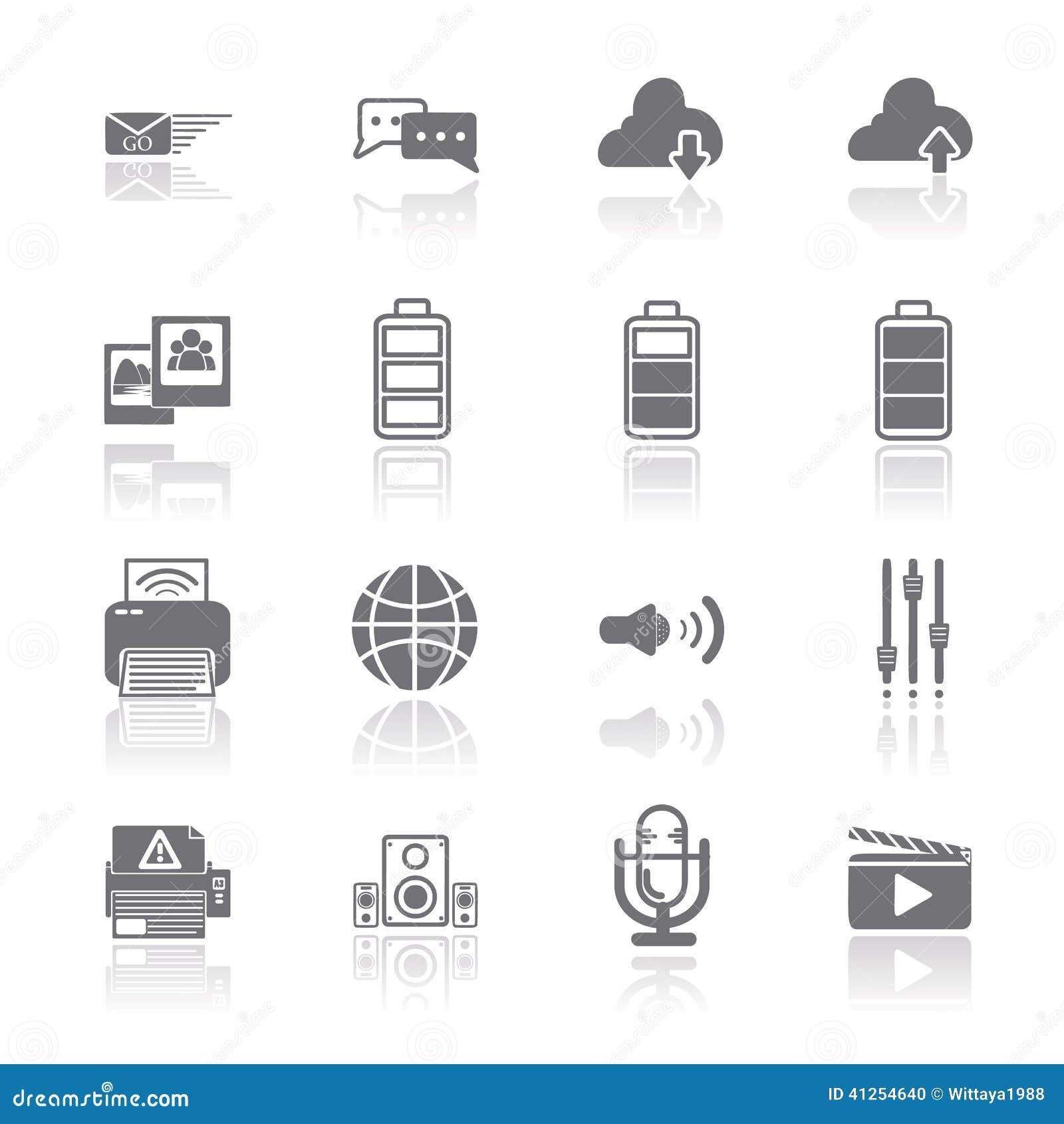 PC Mobile Interface stock vector. Illustration of chat - 41254640