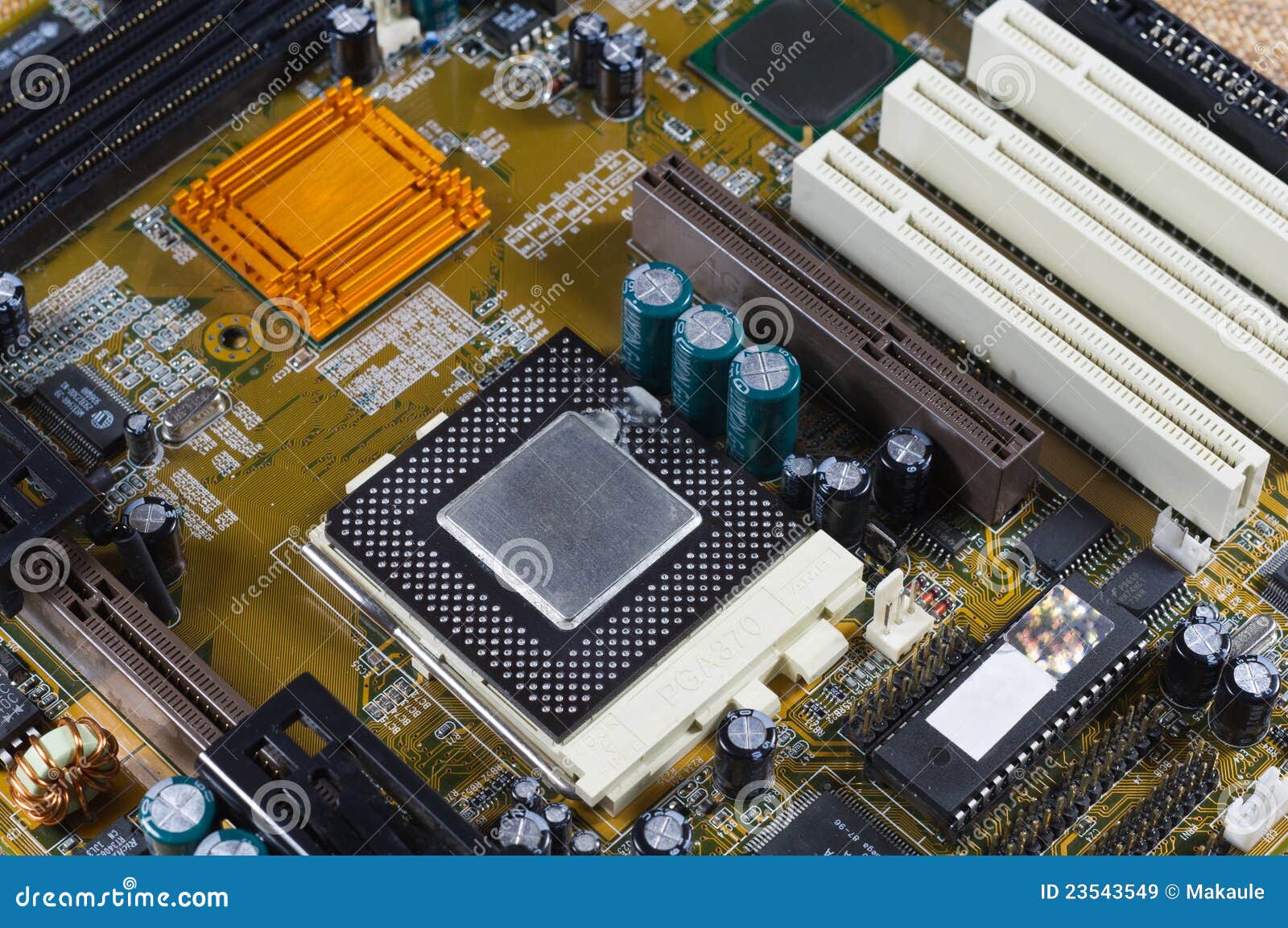 PC motherboard stock image. Image of advance, processor - 23543549