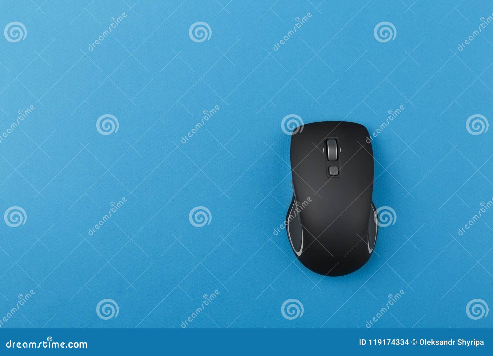 PC Mouse on a Blue Background Stock Photo - Image of optical, device ...