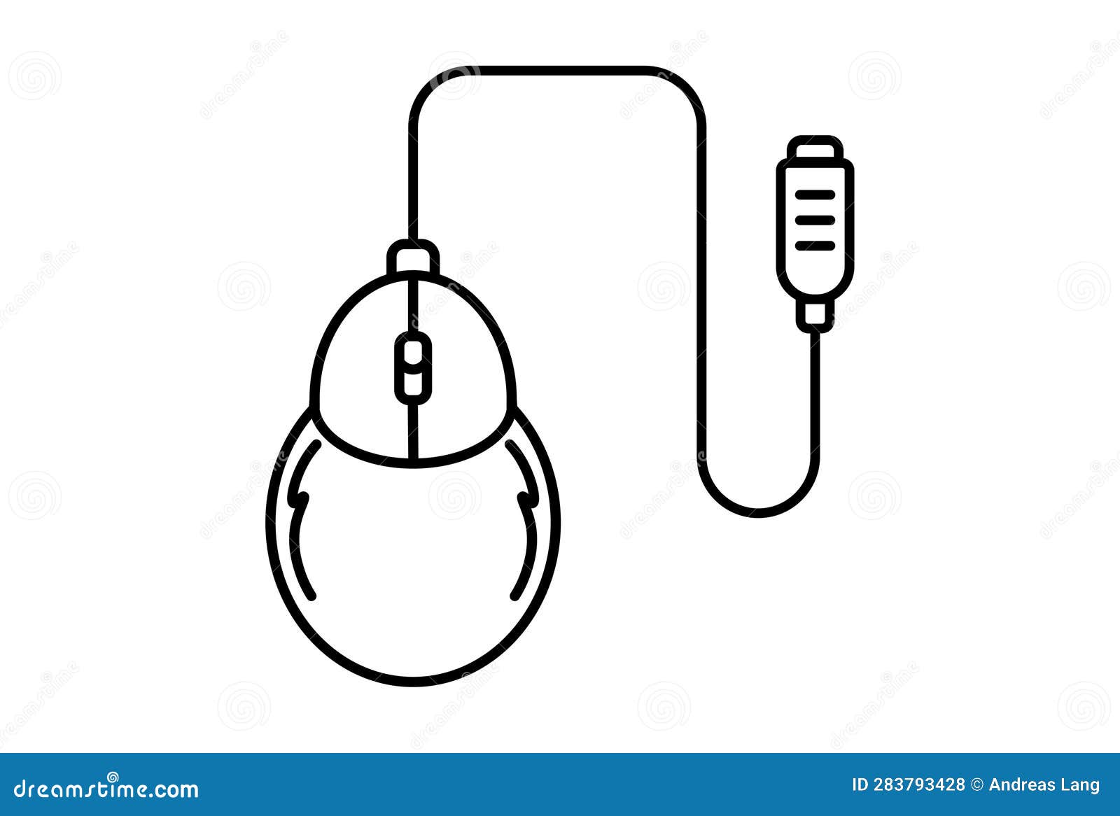 PC Mouse Flat Icon Minimalist Technology Symbol Pc Hardware Sign ...