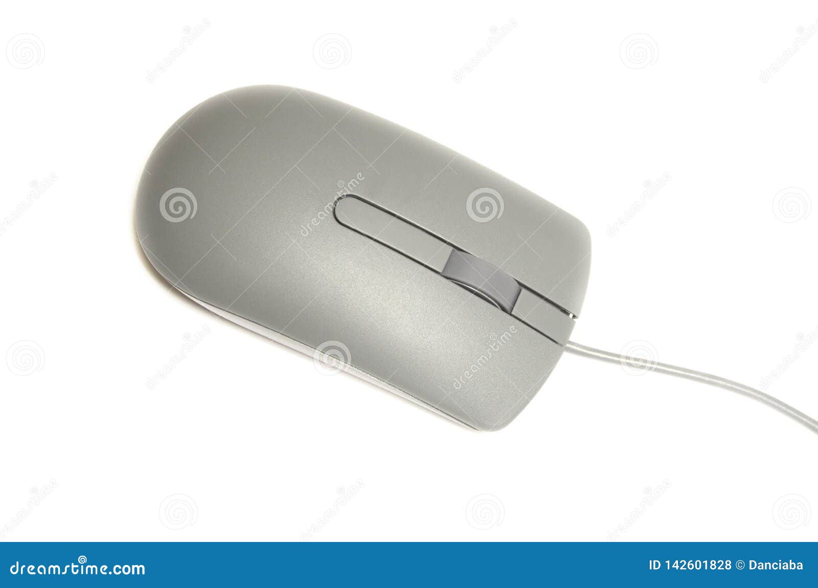 PC Mouse Isolated on White Background Stock Photo - Image of scroll ...