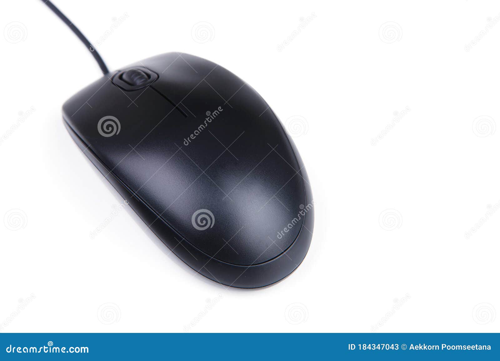 PC Mouse Isolated on White Background. COPY SPACE. ISOLATED Stock Image ...