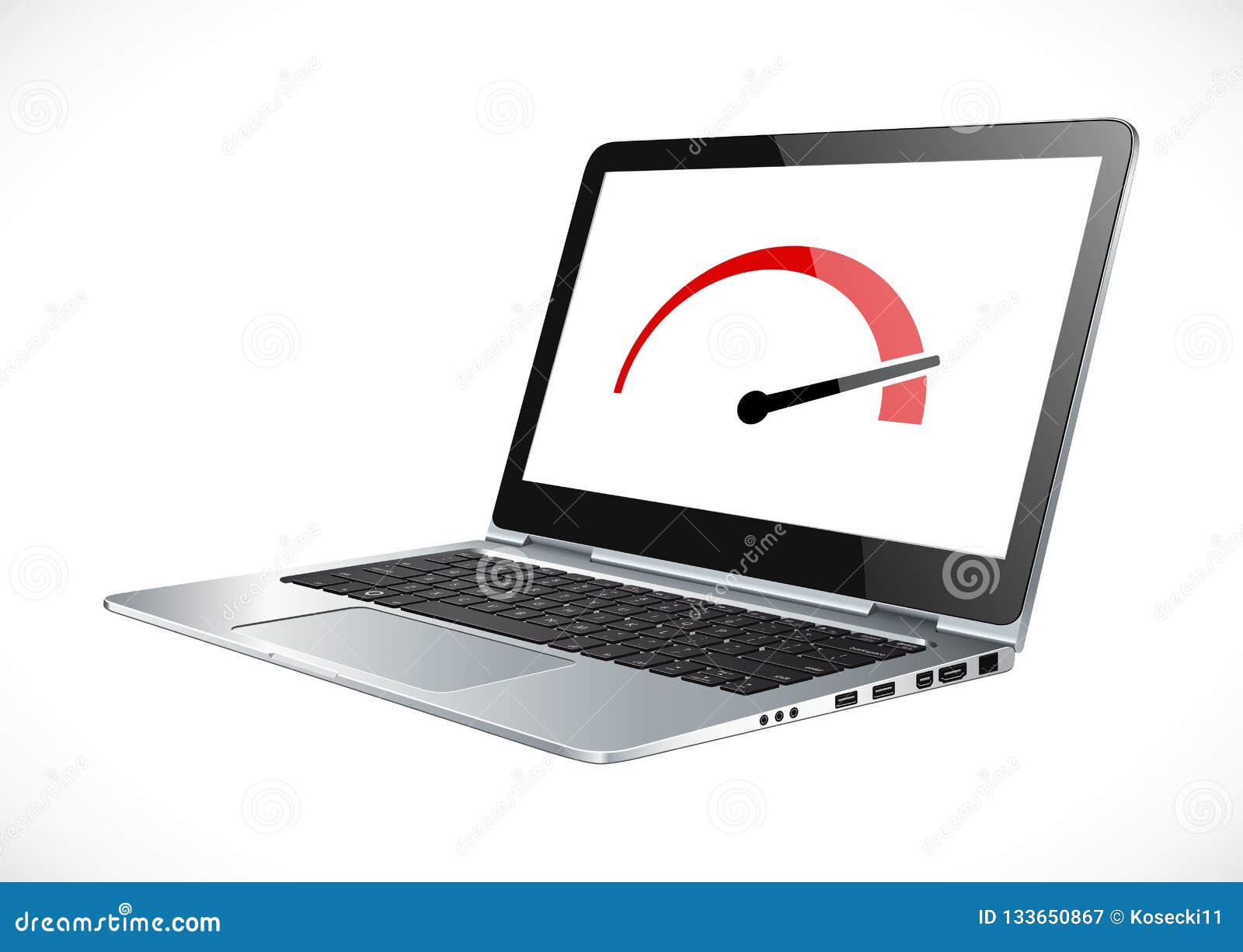 5G Network Speed, Speedometer Concept. Stock Vector | CartoonDealer.com ...