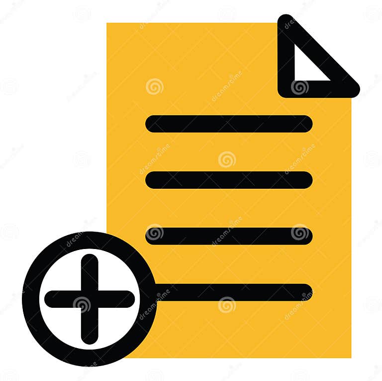 PC New document, icon stock vector. Illustration of display - 258929459