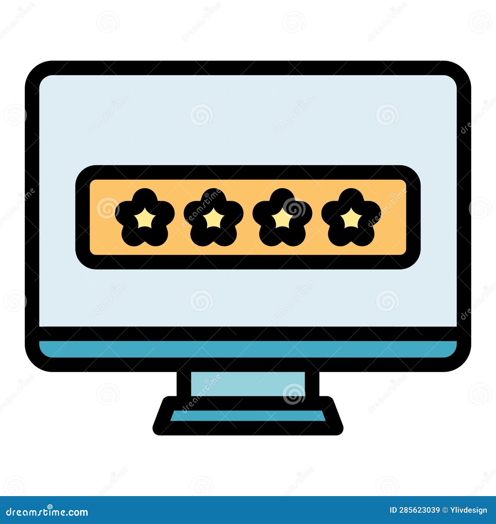 Pc Password Icon Vector Flat Stock Vector - Illustration of secure ...