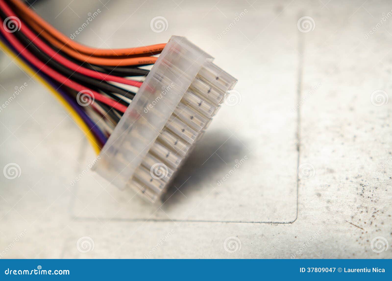 PC power connector stock image. Image of current, cables - 37809047