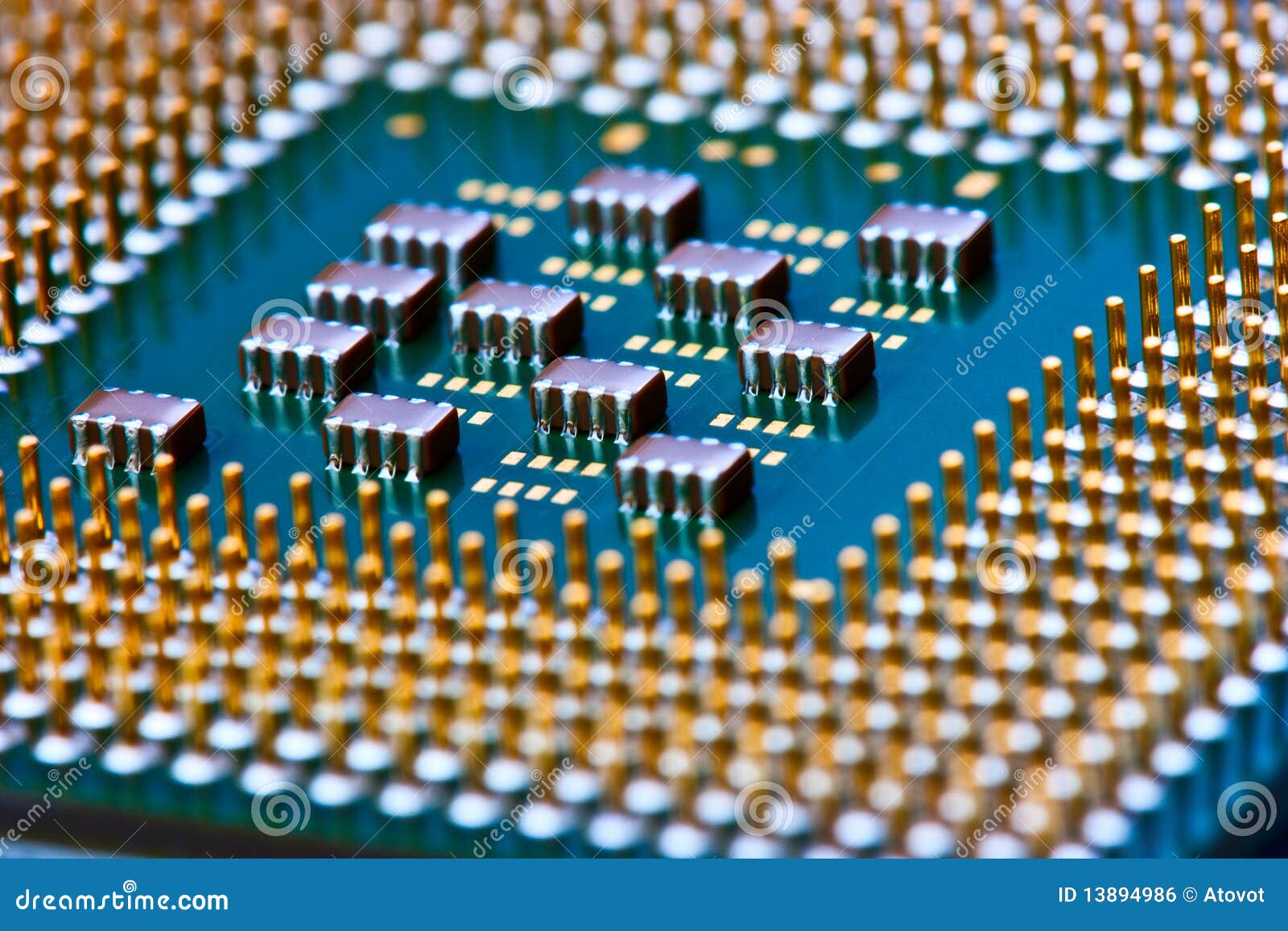 PC processor stock photo. Image of macro, small, calculations - 13894986