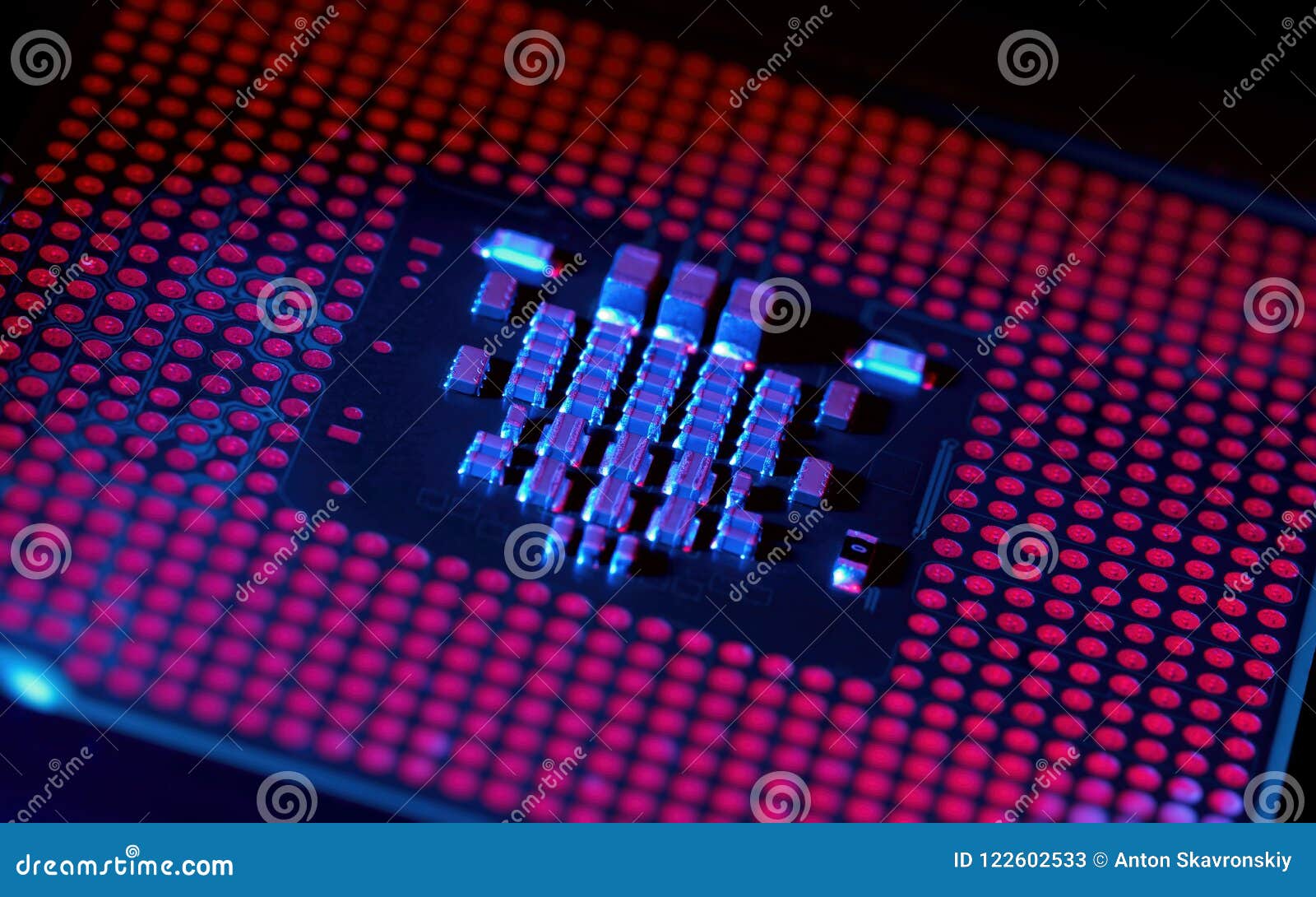 PC Processor close up stock image. Image of design, chipset - 122602533
