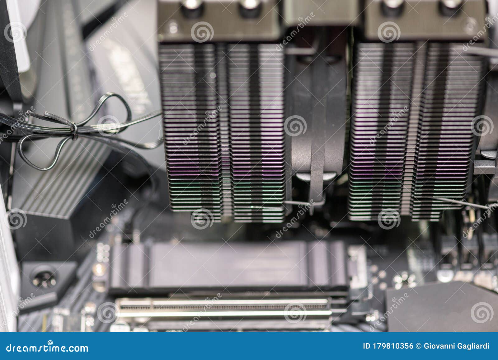 PC Processor Heat Sink Or Computer Processor Cooler Or Radiator On ...