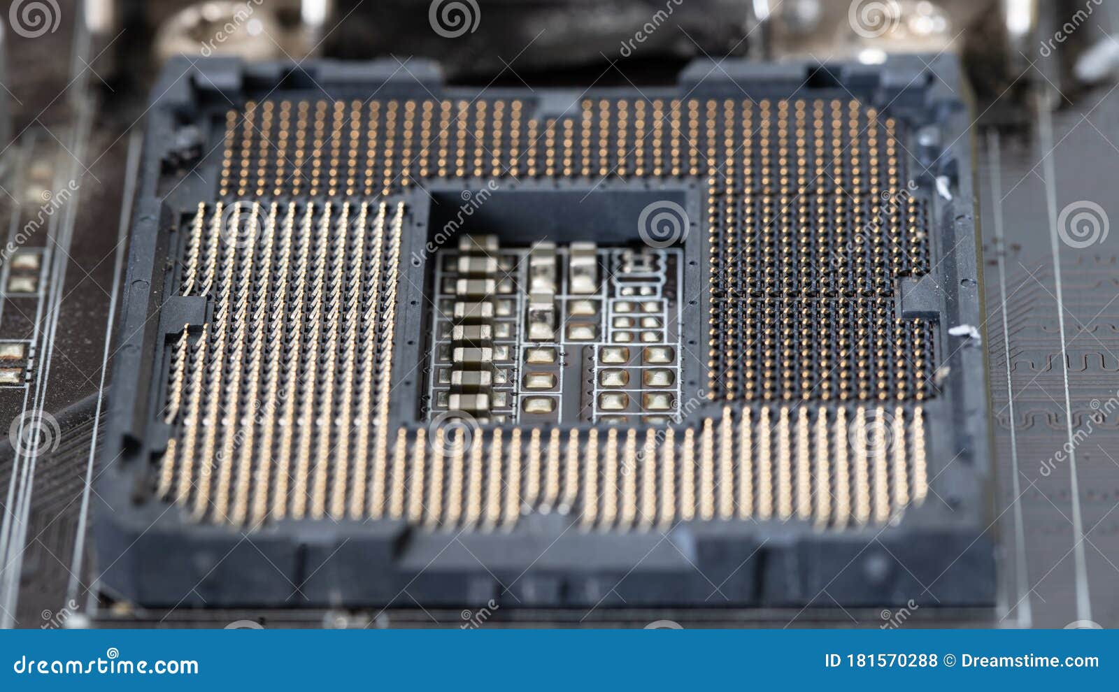 PC Processor is small chip stock photo. Image of commands - 181570288