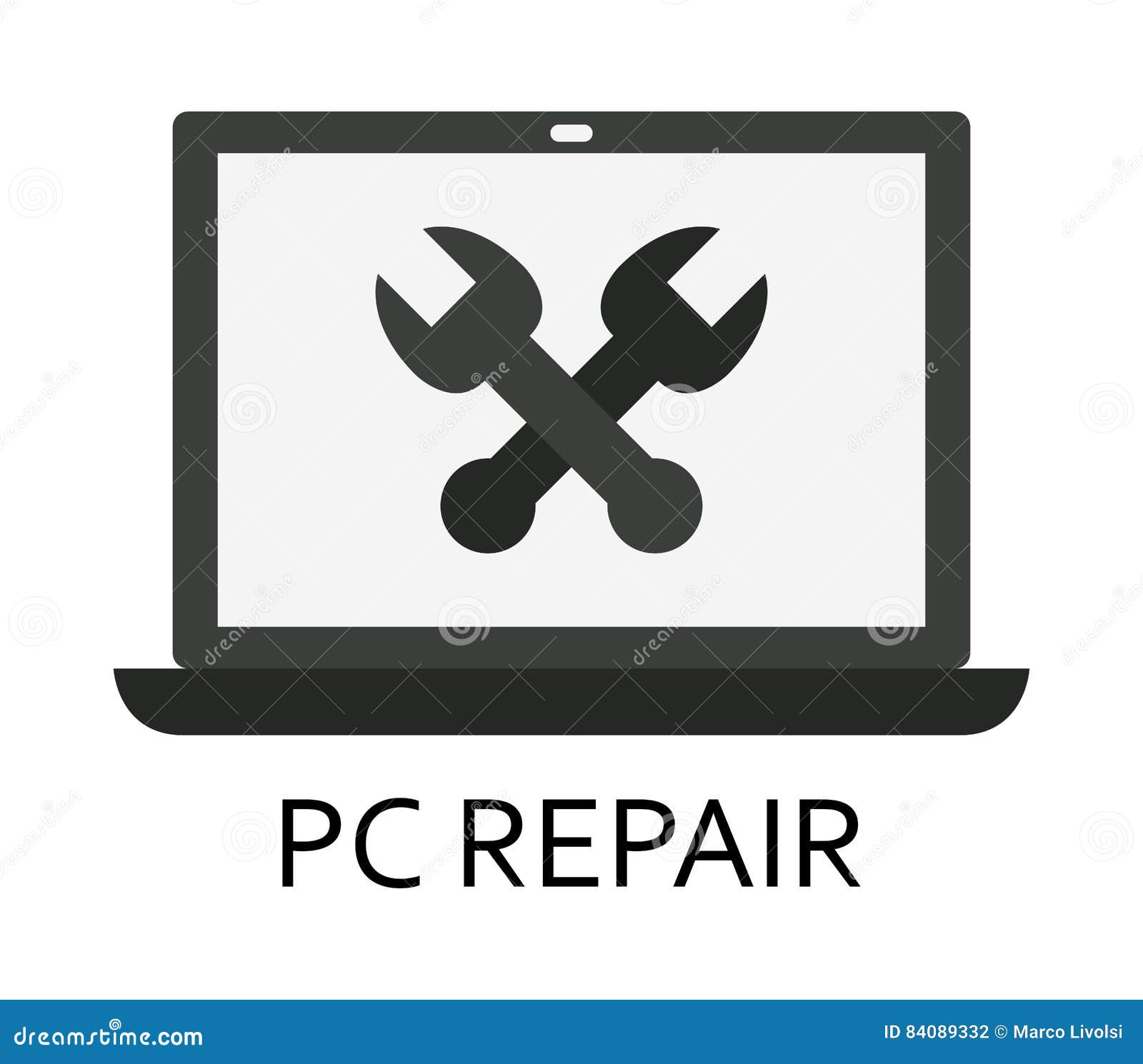 Pc Repair Icon Illustrated Royalty-Free Stock Image | CartoonDealer.com ...